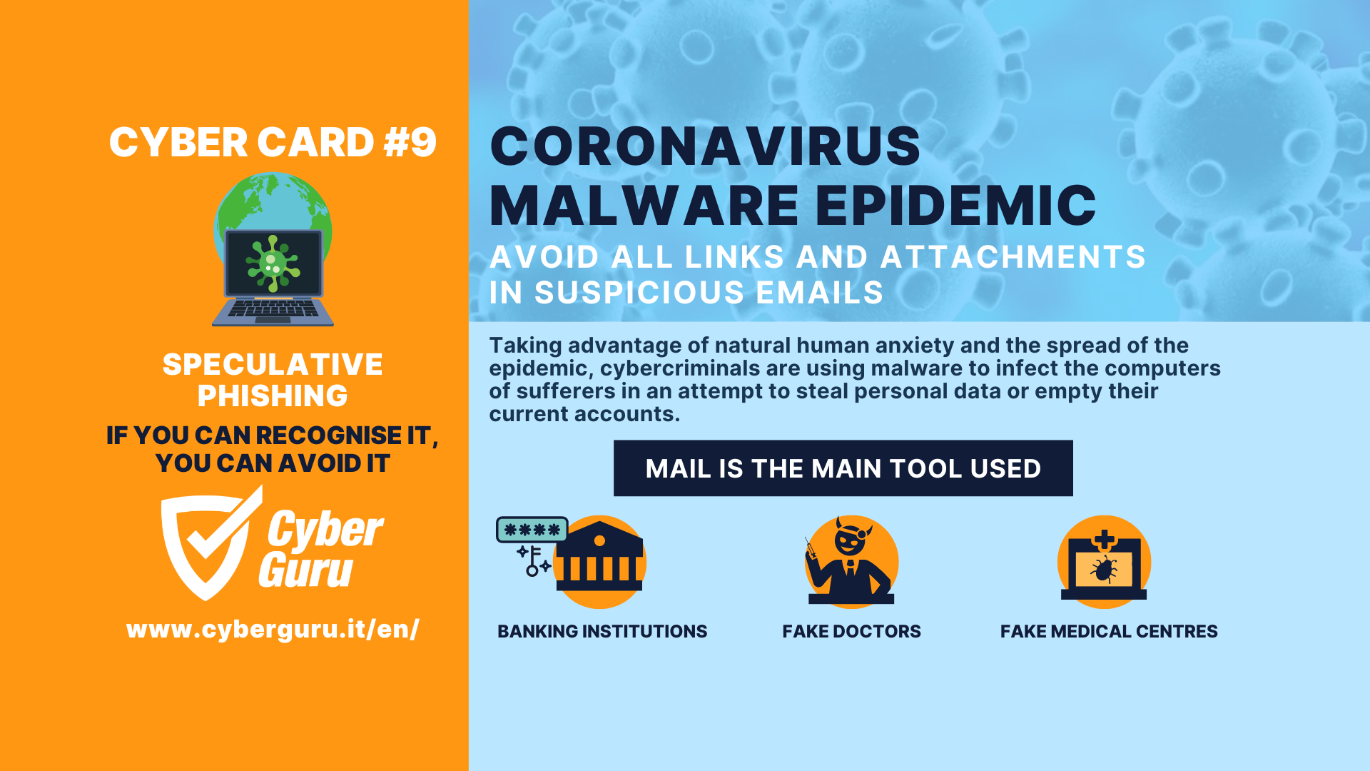 Cyber Card #09 - Coronavirus: a Malware epidemic