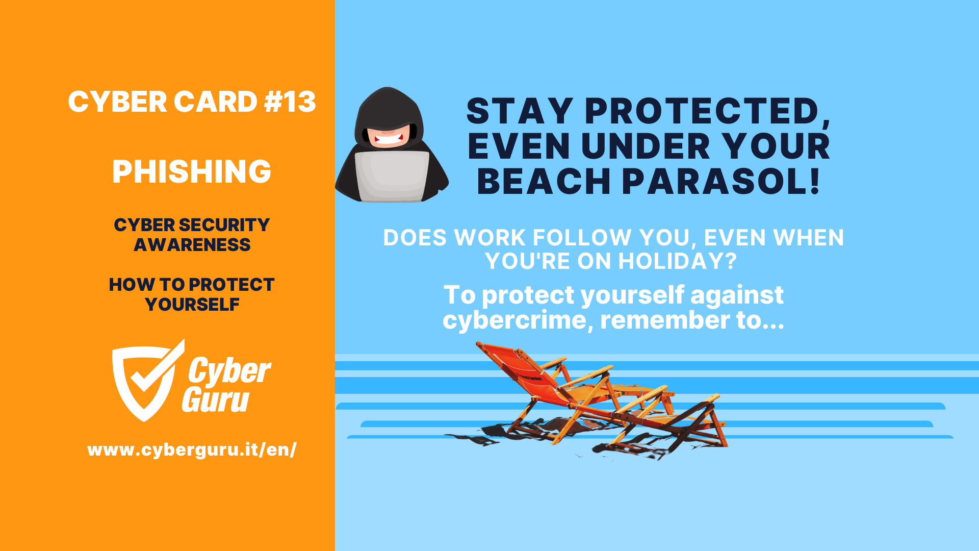 Cyber Card #13 - Protected, even under the beach umbrella